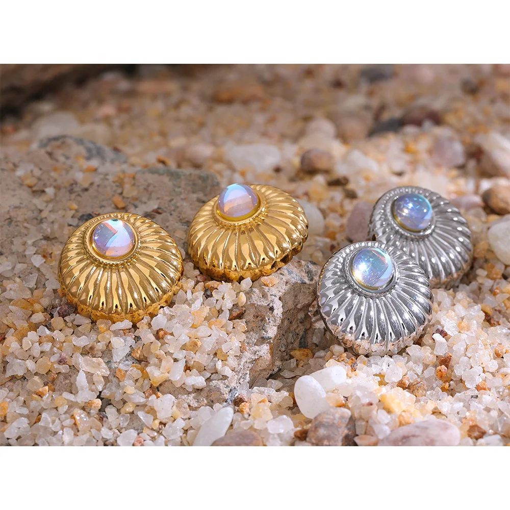 Yhpup Official Store | Yhpup 1116 Stainless Steel Round Resin Vintage ...